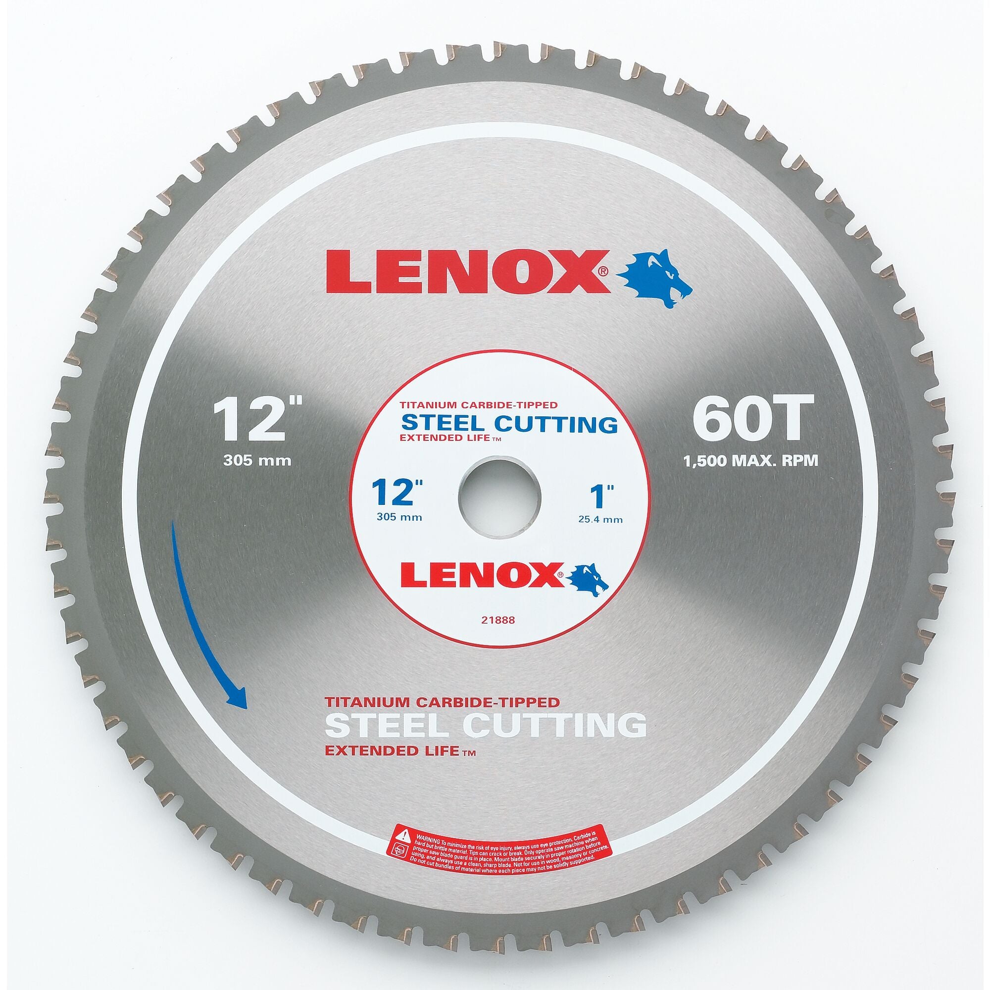 LENOX Circular Saw Blade, Steel-Cutting, 12-Inch, 60T