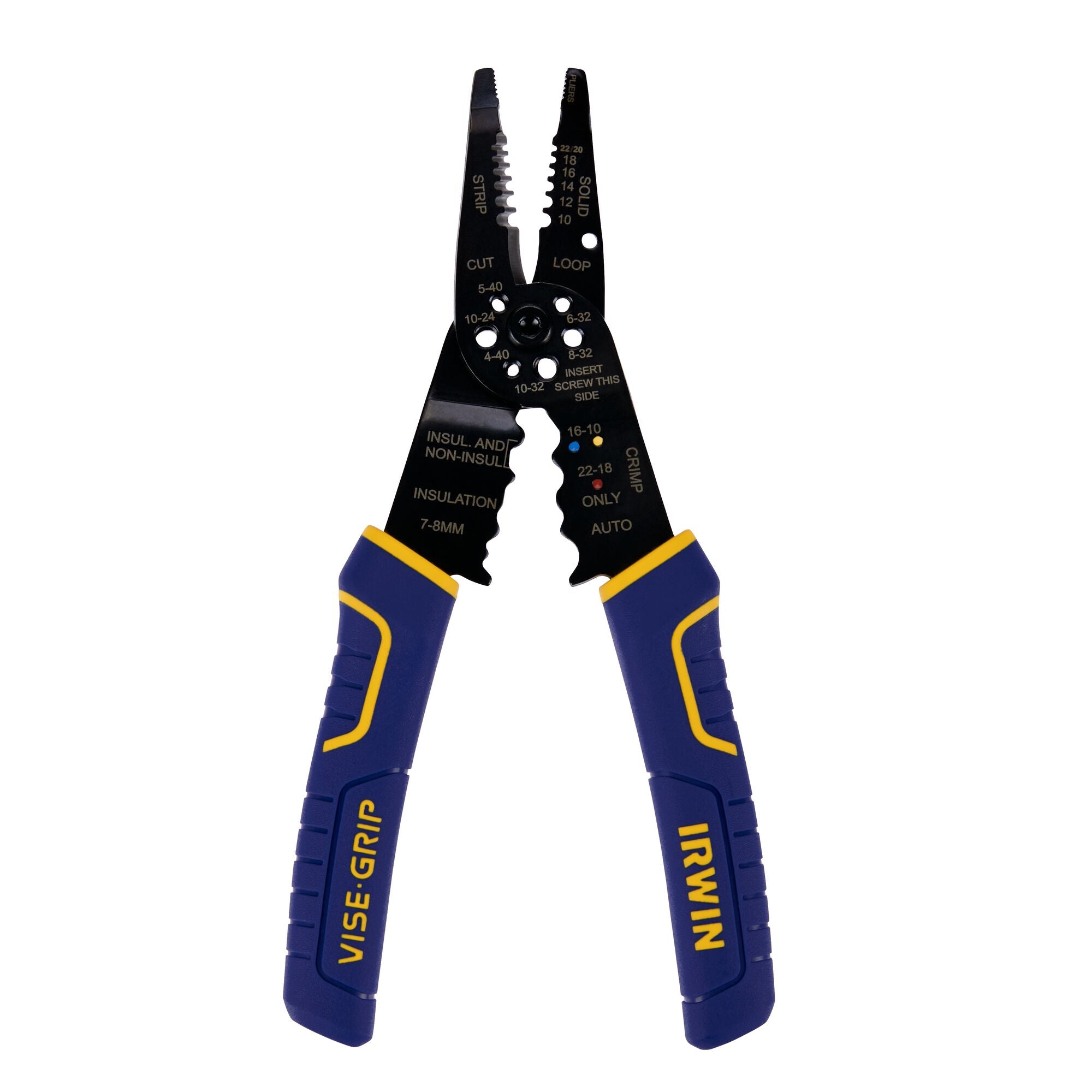 IRWIN Vise-Grip Wire Stripping Tool / Wire Cutter, 8-Inch