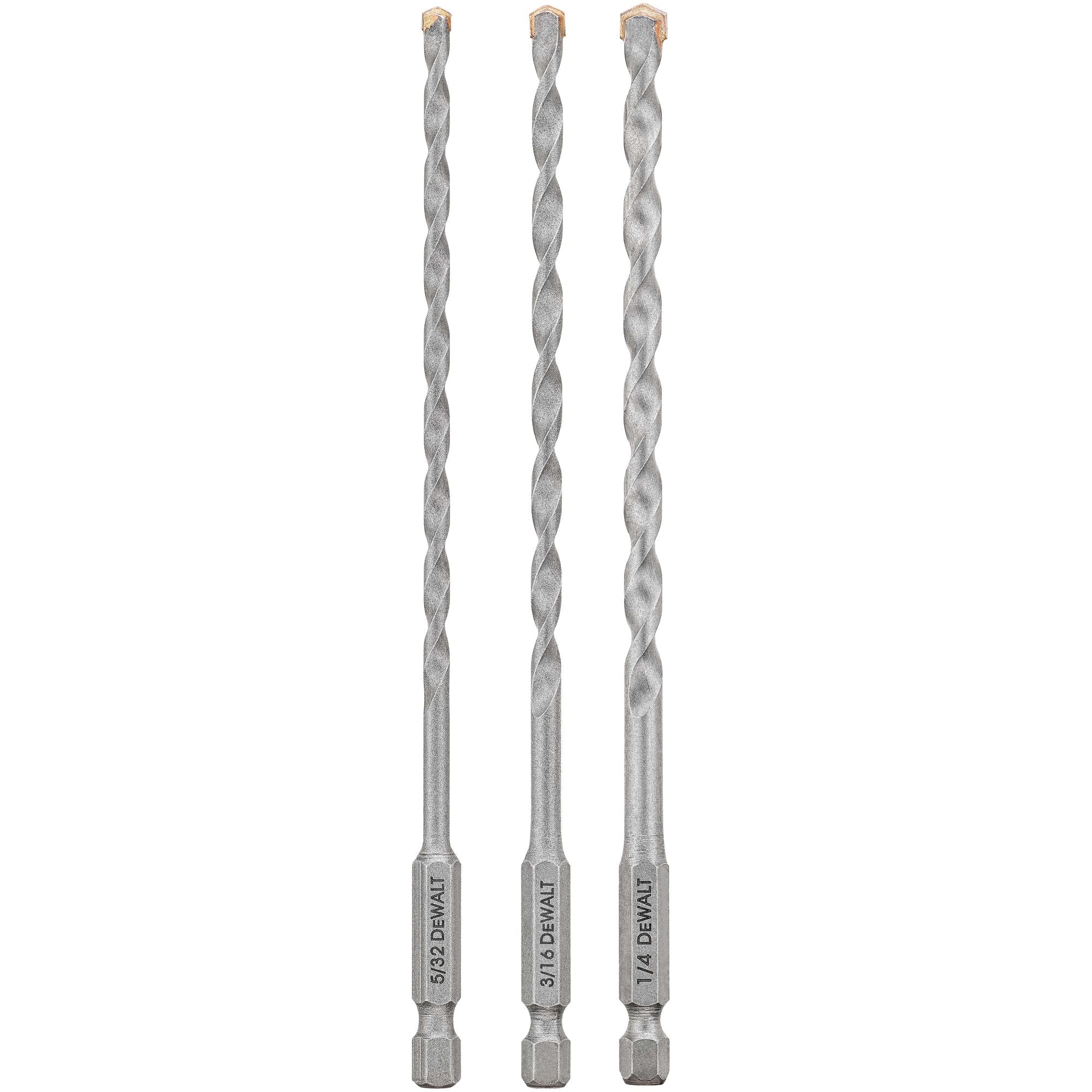 DEWALT Masonry Drill Bit Set, Impact Ready, 3-Piece