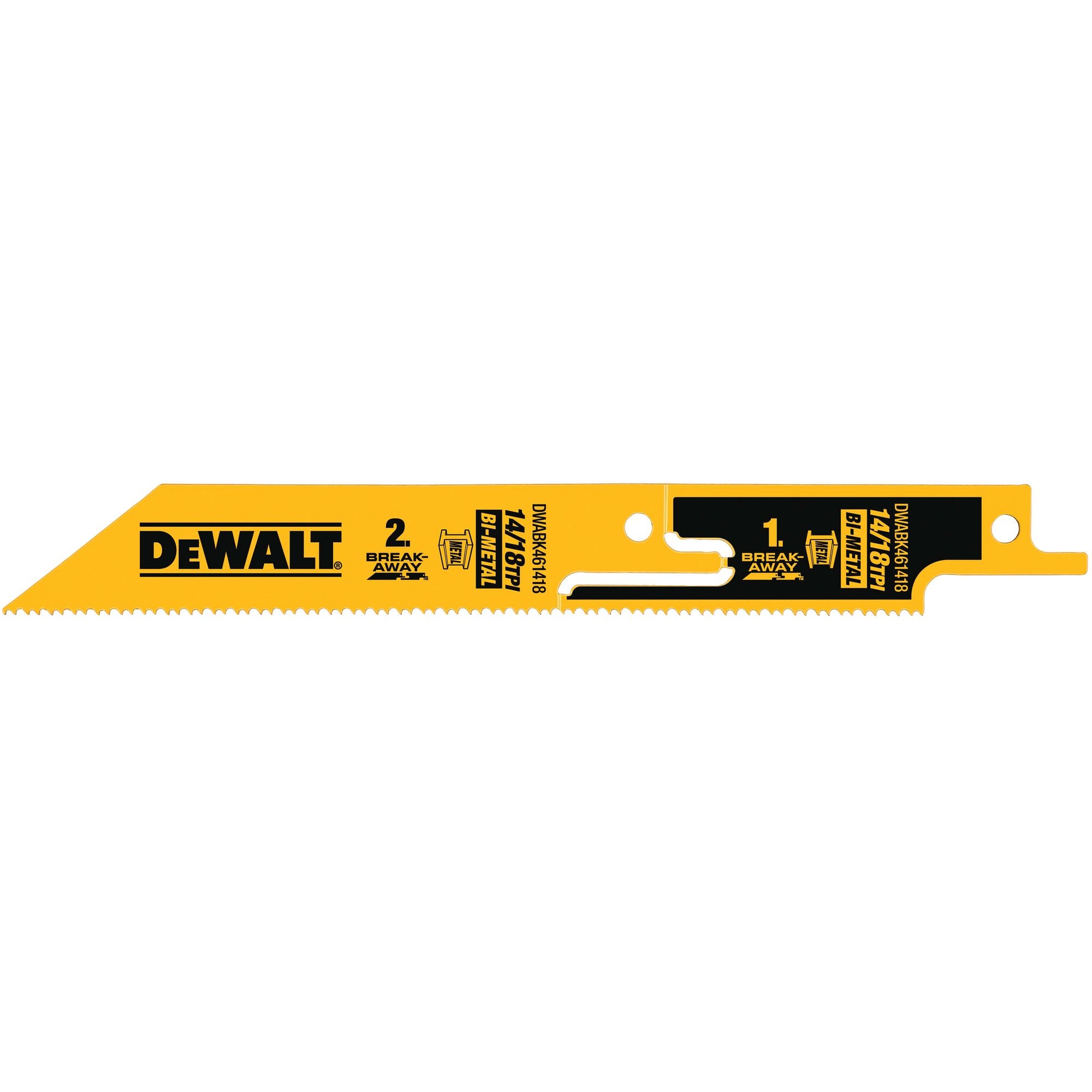 DEWALT 6" Breakaway Reciprocating Saw Blades