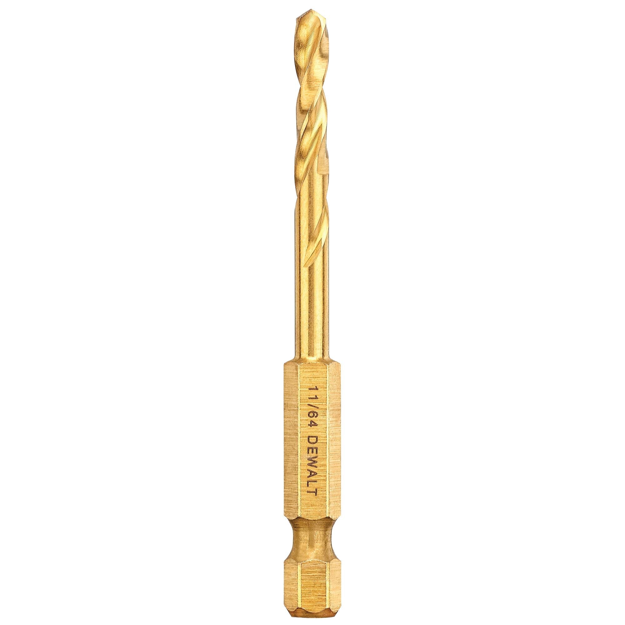 DEWALT Impact Ready Titanium Nitride Coated Drill Bit, 11/64"