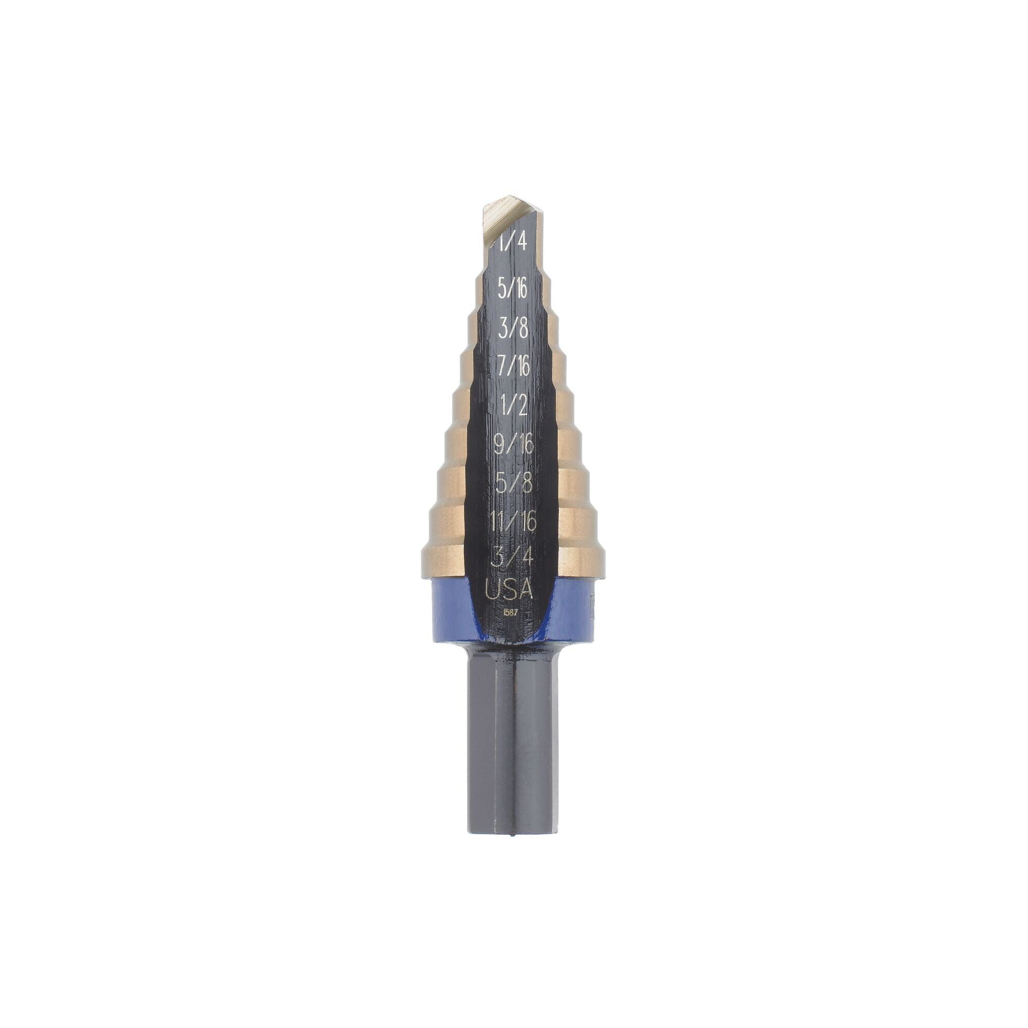 IRWIN Unibit 1/16-Inch 9-Steps Cobalt Alloy Steel Step Drill Bit