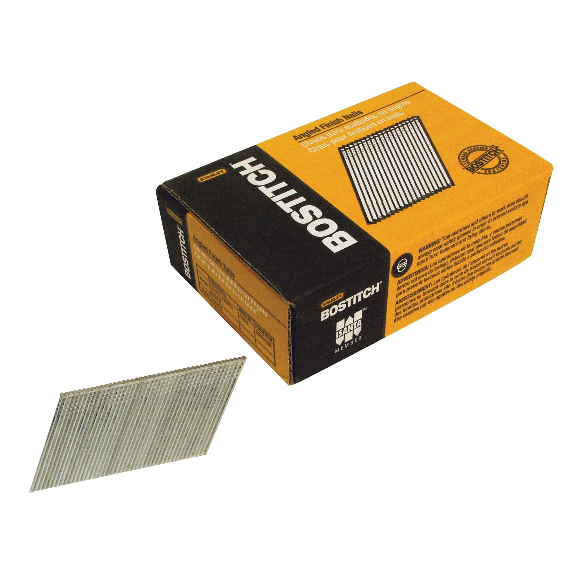 BOSTITCH Nail,Fin,072,2-1/4,Gal